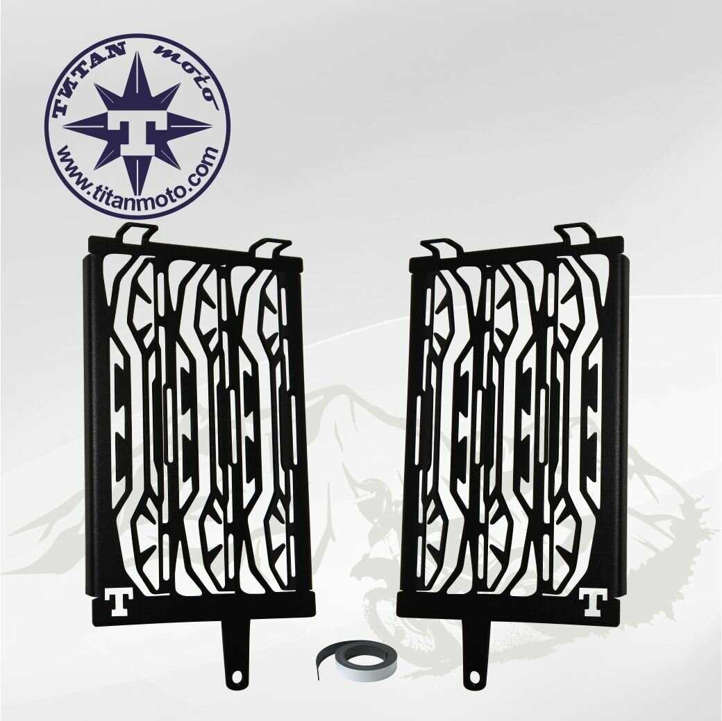 Защита радиаторов BMW R1200GS LC, BMW R1200GS Adv. LC/ Чёрные