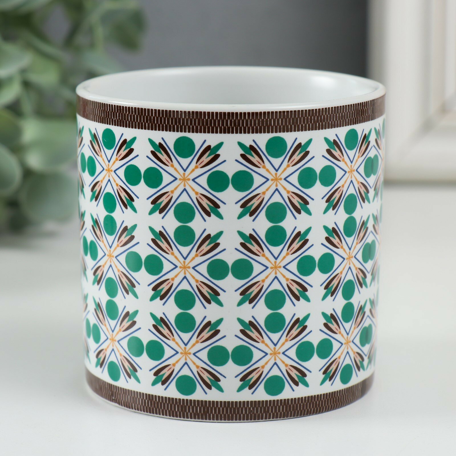 Вазон Сима-ленд "Ветерки", керамика, 200мл, настольный, для дома