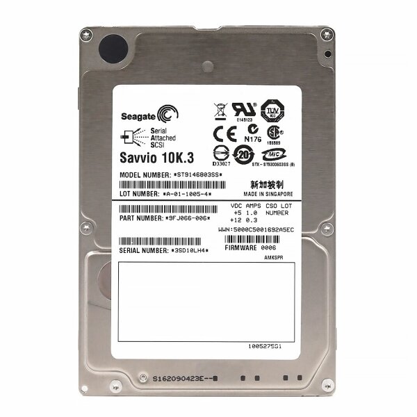 Жесткий диск Seagate 9FJ066 147Gb SAS 2,5" HDD
