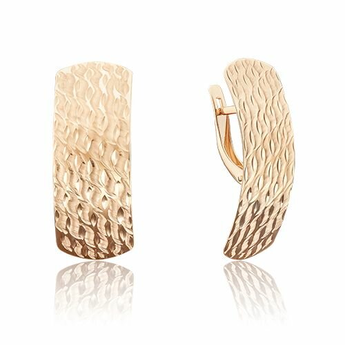 Серьги, красное золото, 585 проба