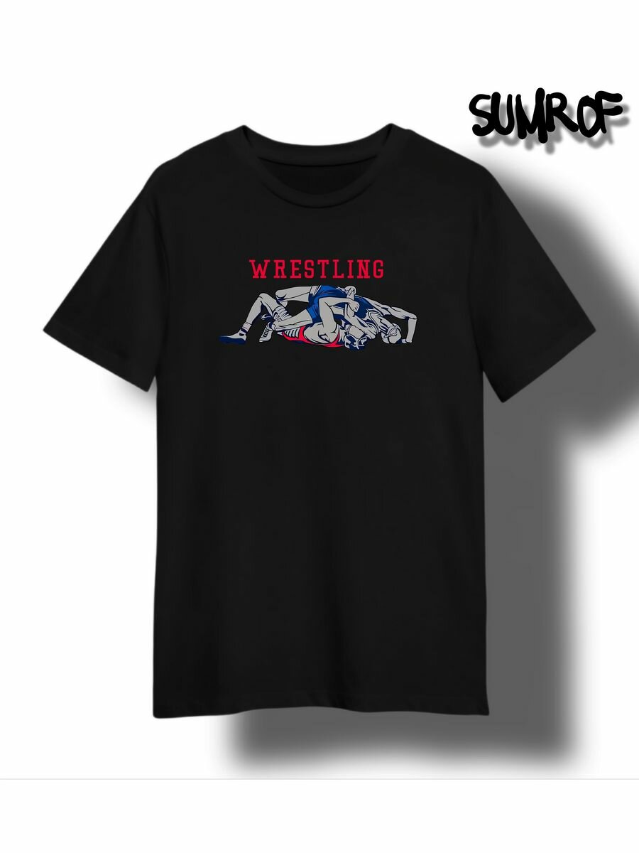 Футболка с надписью wrestling