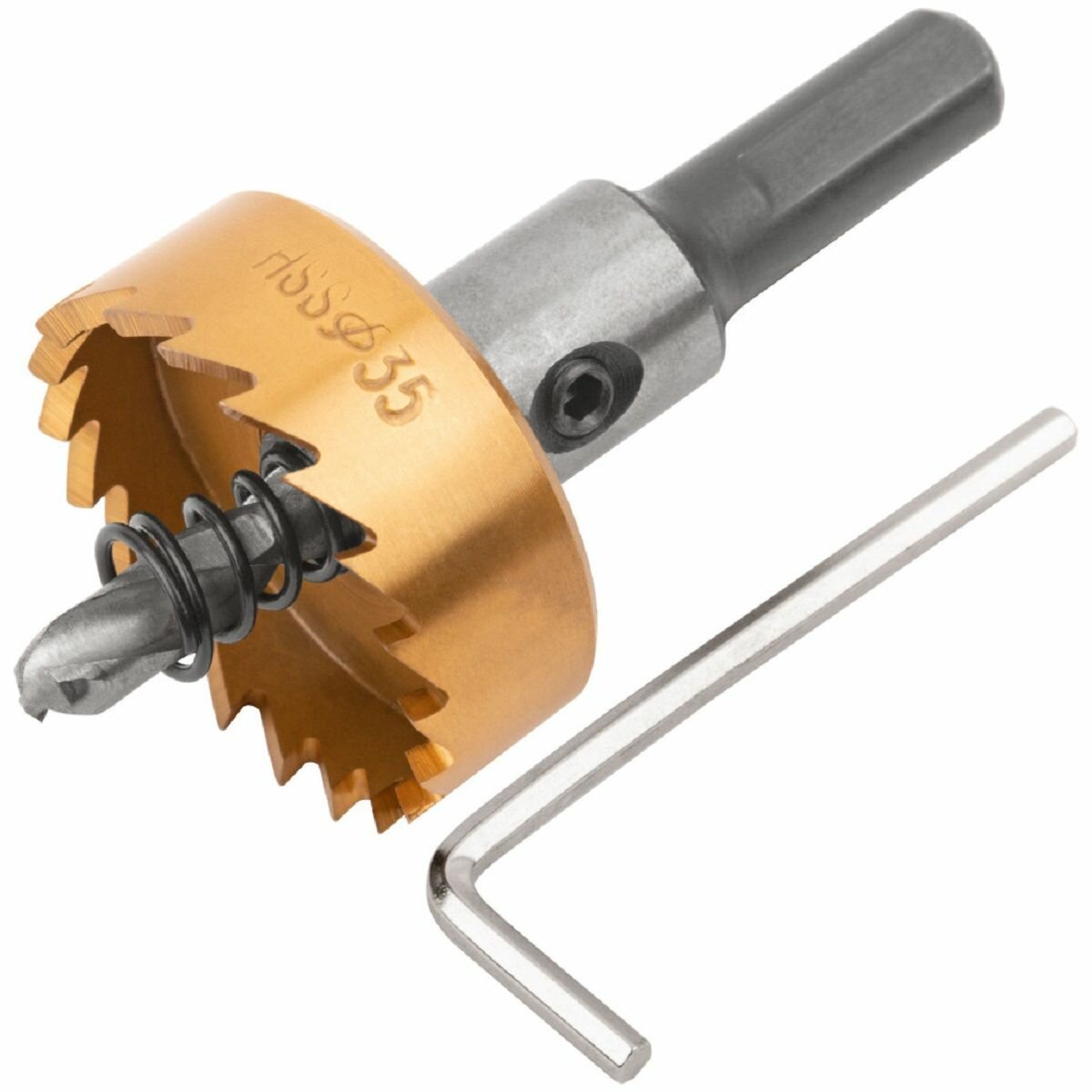 Коронка кольцевая по металлу 35мм HSS с титановым покрытием FIT