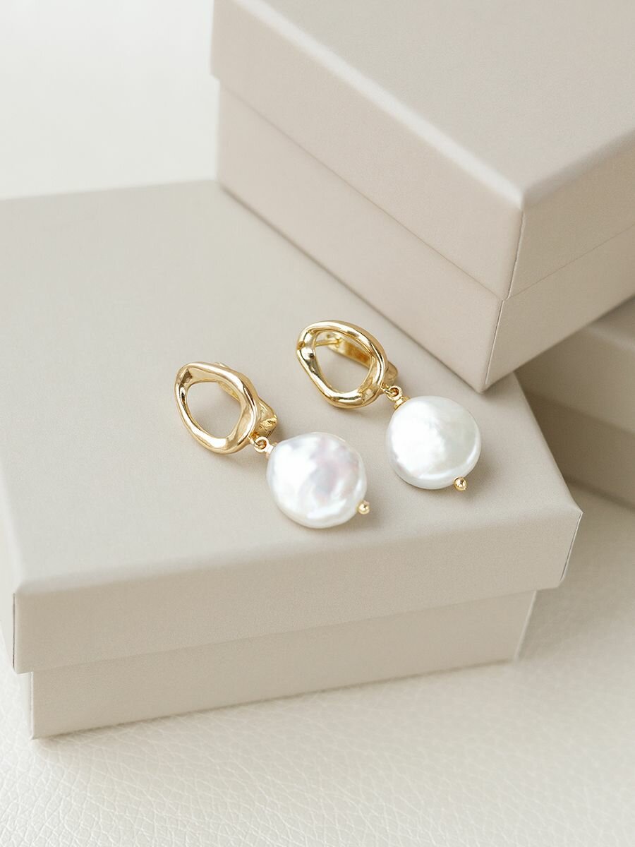 Серьги LINA LEVINA, жемчуг культивированный