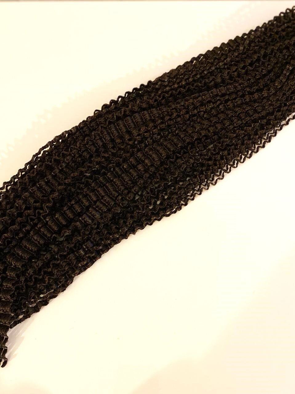 "Косички Зизи Гофре" для плетения волос, длина 65см, темн. шоколад ширина 0,5 см