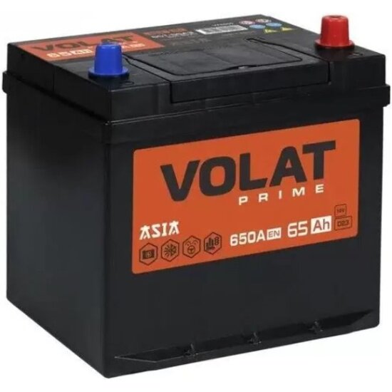 Аккумулятор Volat Prime Asia, 230x179x225, обратная полярность, 65 Ач