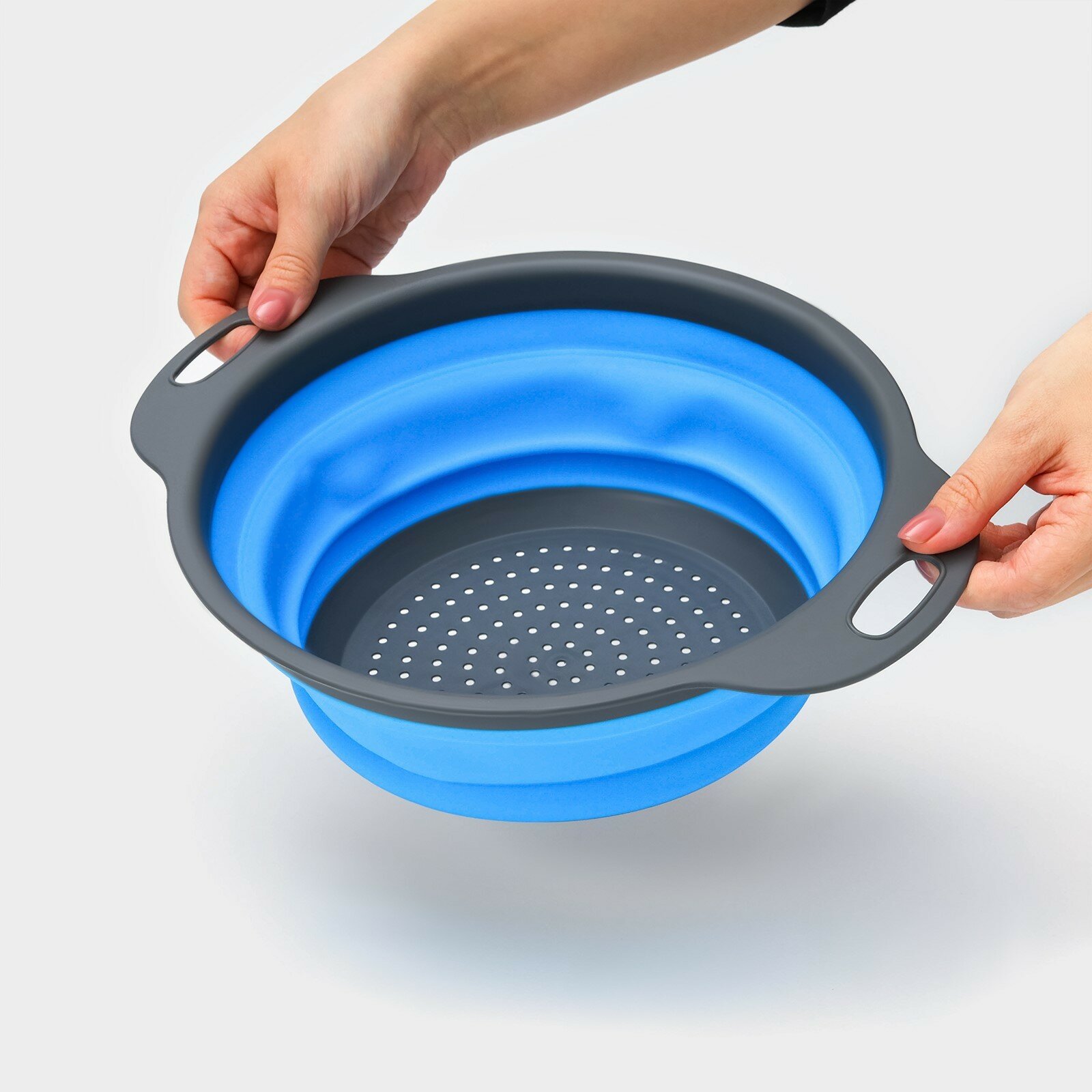 Дуршлаг складной Доляна «Компакт», d=24,3 см, цвет микс дуршлаг