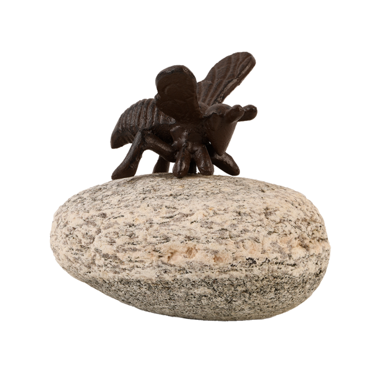 Фигурка декоративная "Пчела на камне" BEE013 Esschert Design, 11.9 x 11.1 x 12.1 см