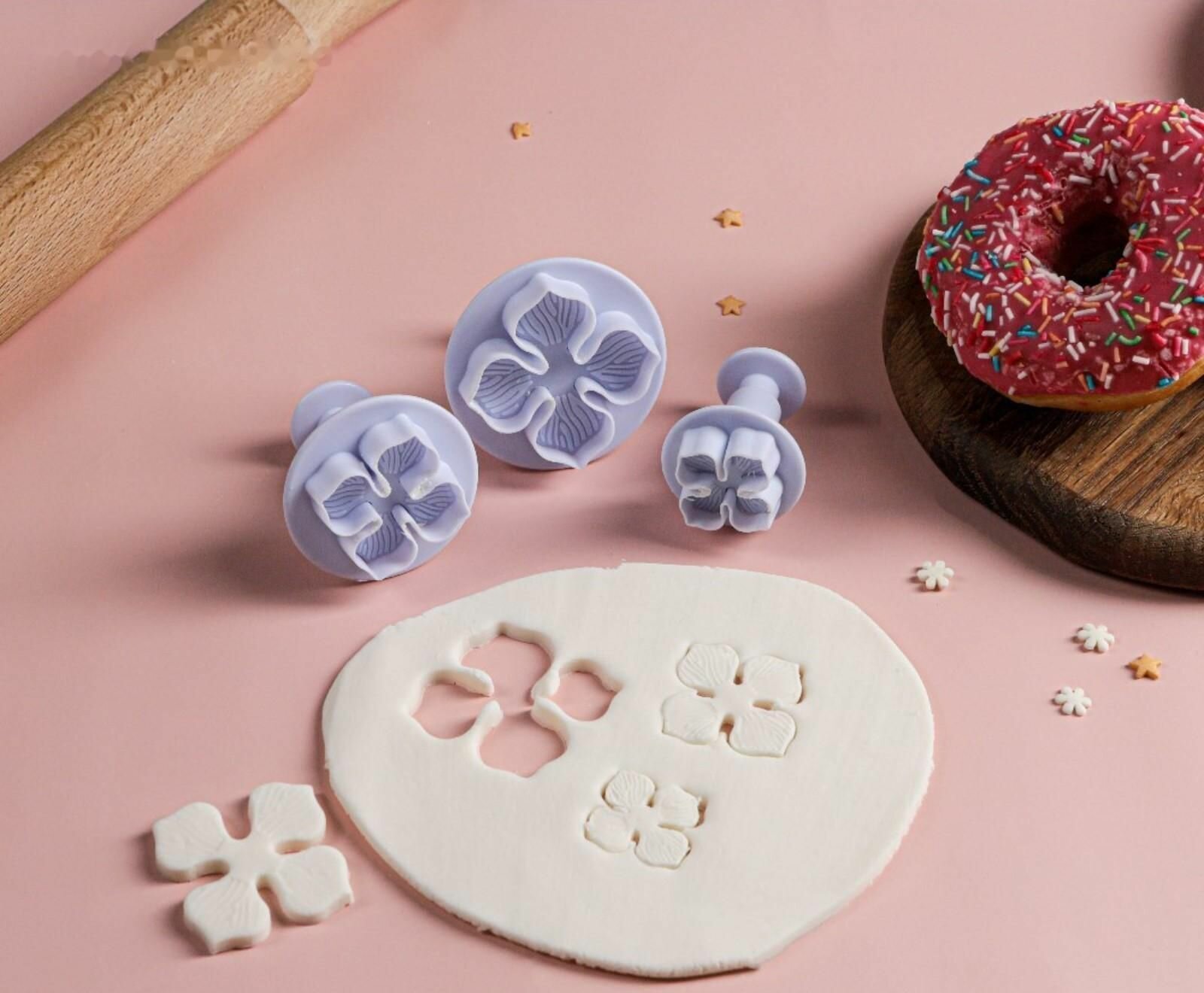 Набор плунжеров кондитерских, 4,5x5 см, 3 шт