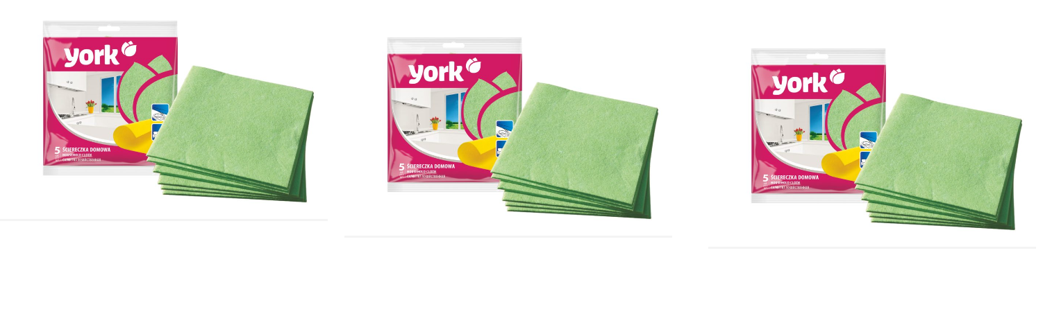 Салфетки хозяйственные, York, сухие, 5 шт, 3 уп