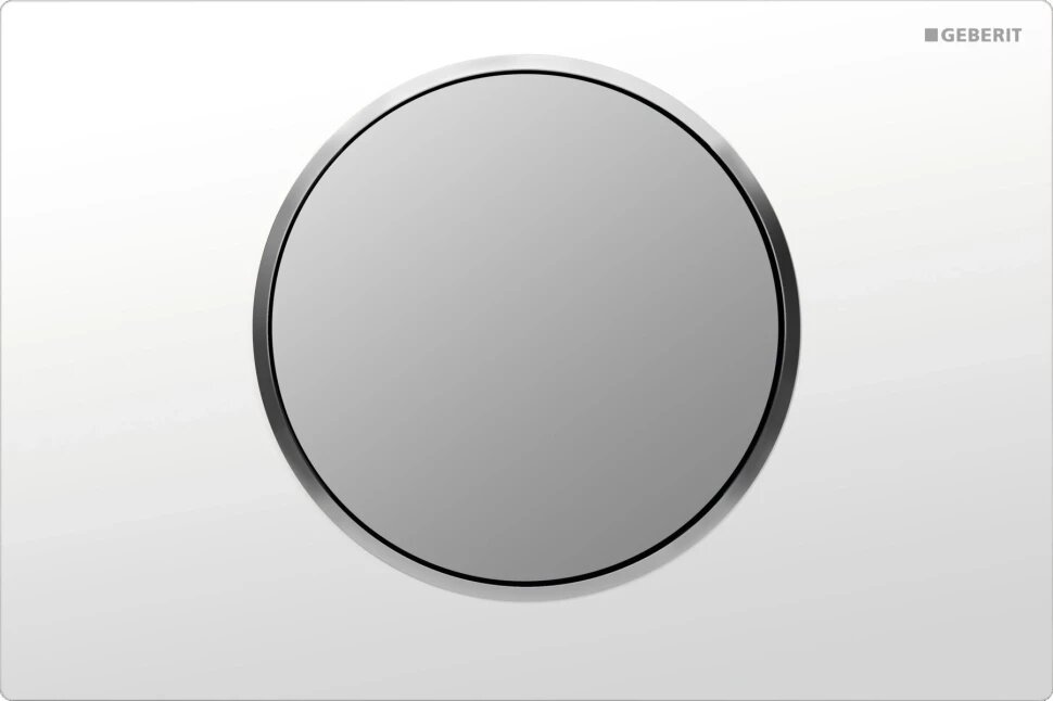 Кнопка смыва Geberit Sigma 10 115.758. KL.5 для инсталляции, белый/матовый хром