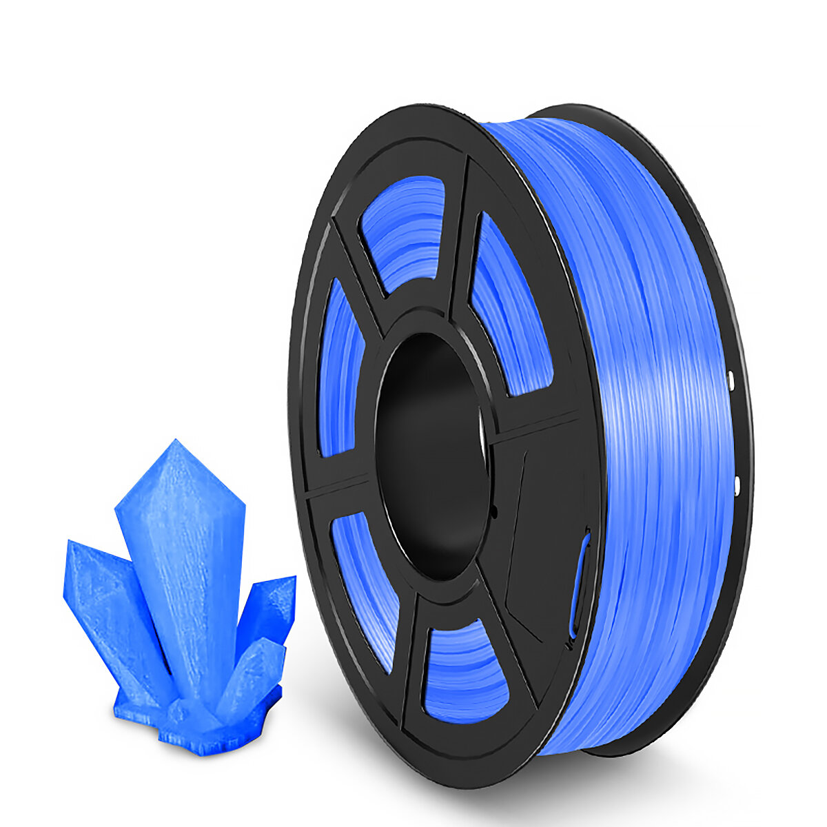 Филамент NVPRINT TPU Trans. Blue для 3D печати диаметр 1.75мм длина 165 метров масса 0,5 кг