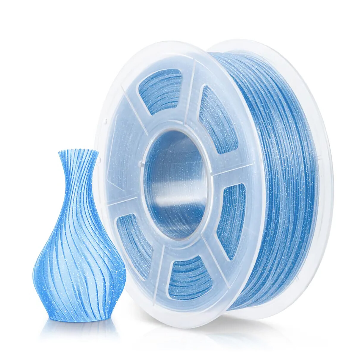 Филамент NVPRINT PLA Twinkling Blue для 3D печати диаметр 1.75мм длина 330 метров масса 1 кг