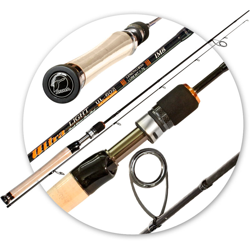 Спиннинг штекерный AQUA Ultra Light, длина 1,65 метра, тест ,5-5 грамм