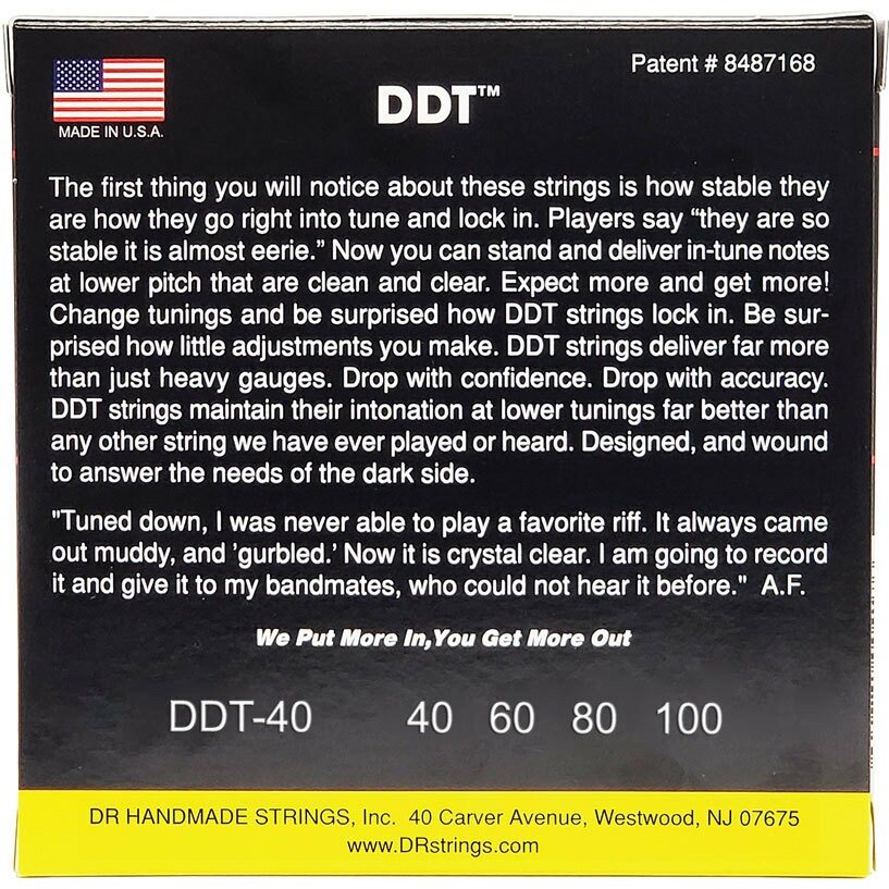 Струны для бас-гитары DR String DDT-40 — фото 1