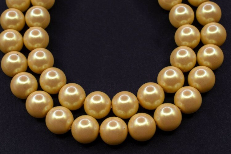 Жемчуг Preciosa Maxima, цвет pearlescent yellow, 10мм, 704-155, 5шт