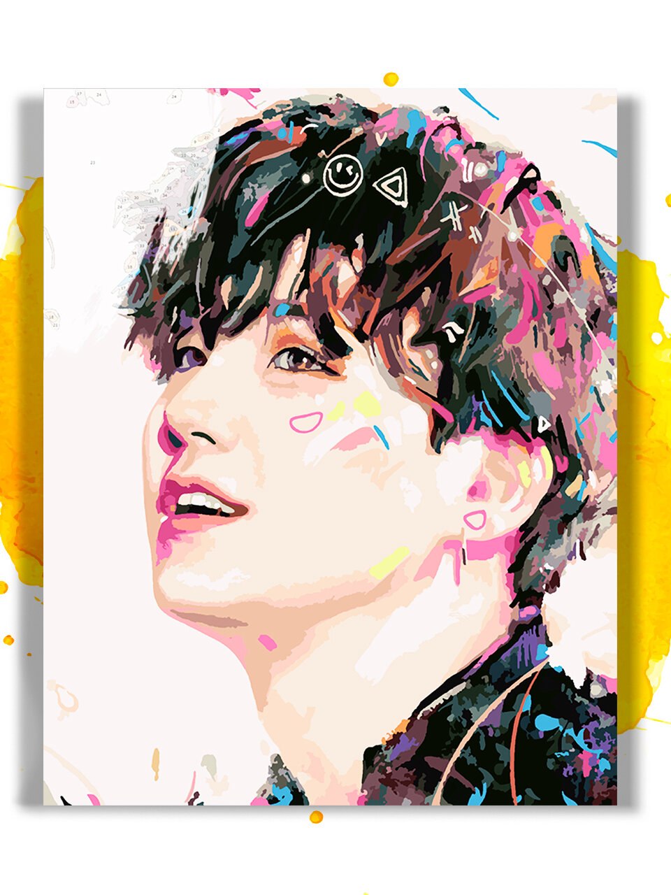 Картина по номерам на холсте BTS - Suga ColorBoom, 40 х 50 см