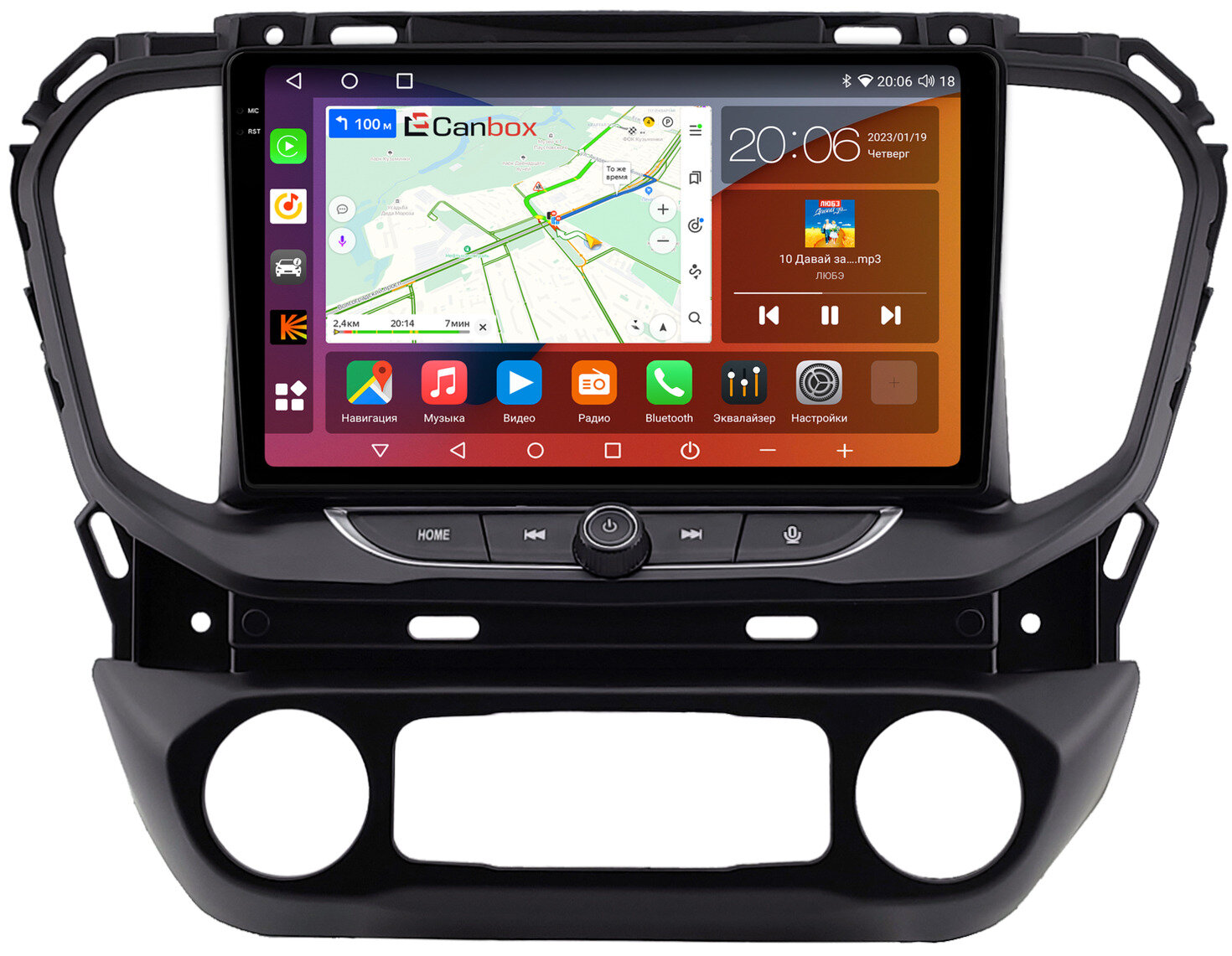 Штатная магнитола Canbox H-Line 2K 4184-9-2007 для GMC Acadia 2 2016-2024 на Android 10 (4G-SIM, 6/128, DSP, QLed)