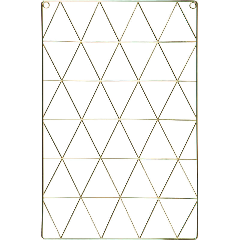 Доска органайзер-решетка Attache 55см золотистая, 3 зажима в наб