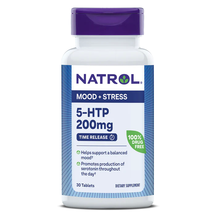 Natrol 5-HTP Time Release 200 mg 30 tabs/ "5-гидрокситриптофан c замедленным высвобождением 200 мг 30 табл