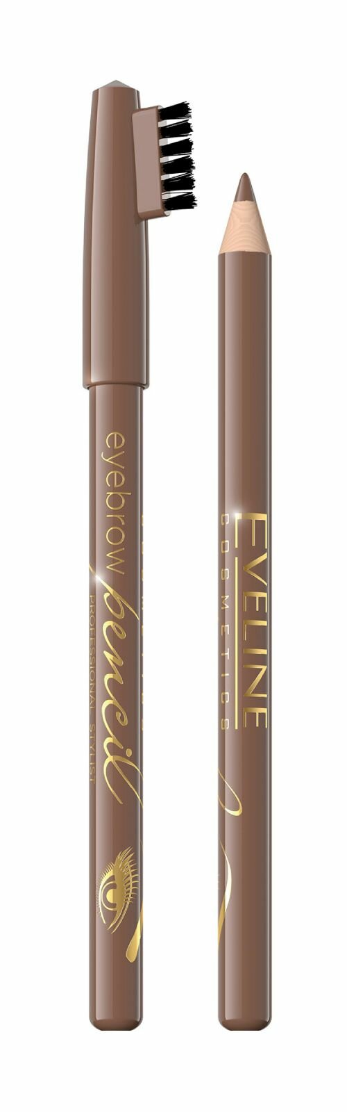 EVELINE Карандаш для бровей Eyebrow Pencil контурный, 5 г, Light Brown