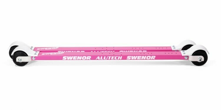 Лыжероллеры SWENOR 067-000-2-C для классического хода, модель Alutech (2) Pink Edition,
