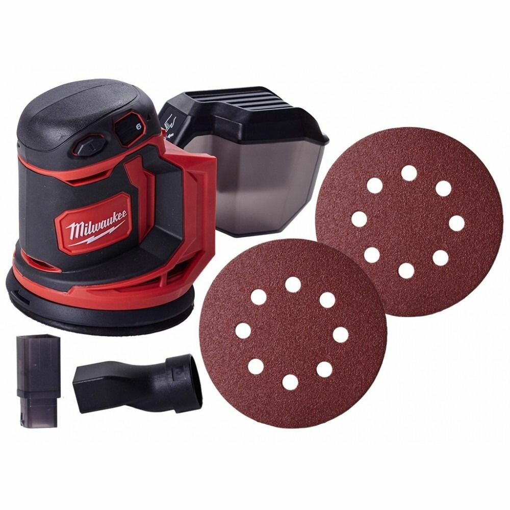 Аккумуляторная эксцентриковая шлифовальная машина Milwaukee M18 BOS125-0 (4933464228) без АКБ и ЗУ