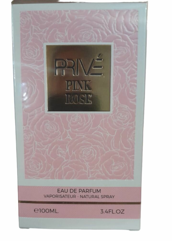 PRIVE Парфюмерная вода женская PINK ROSE, 100 мл