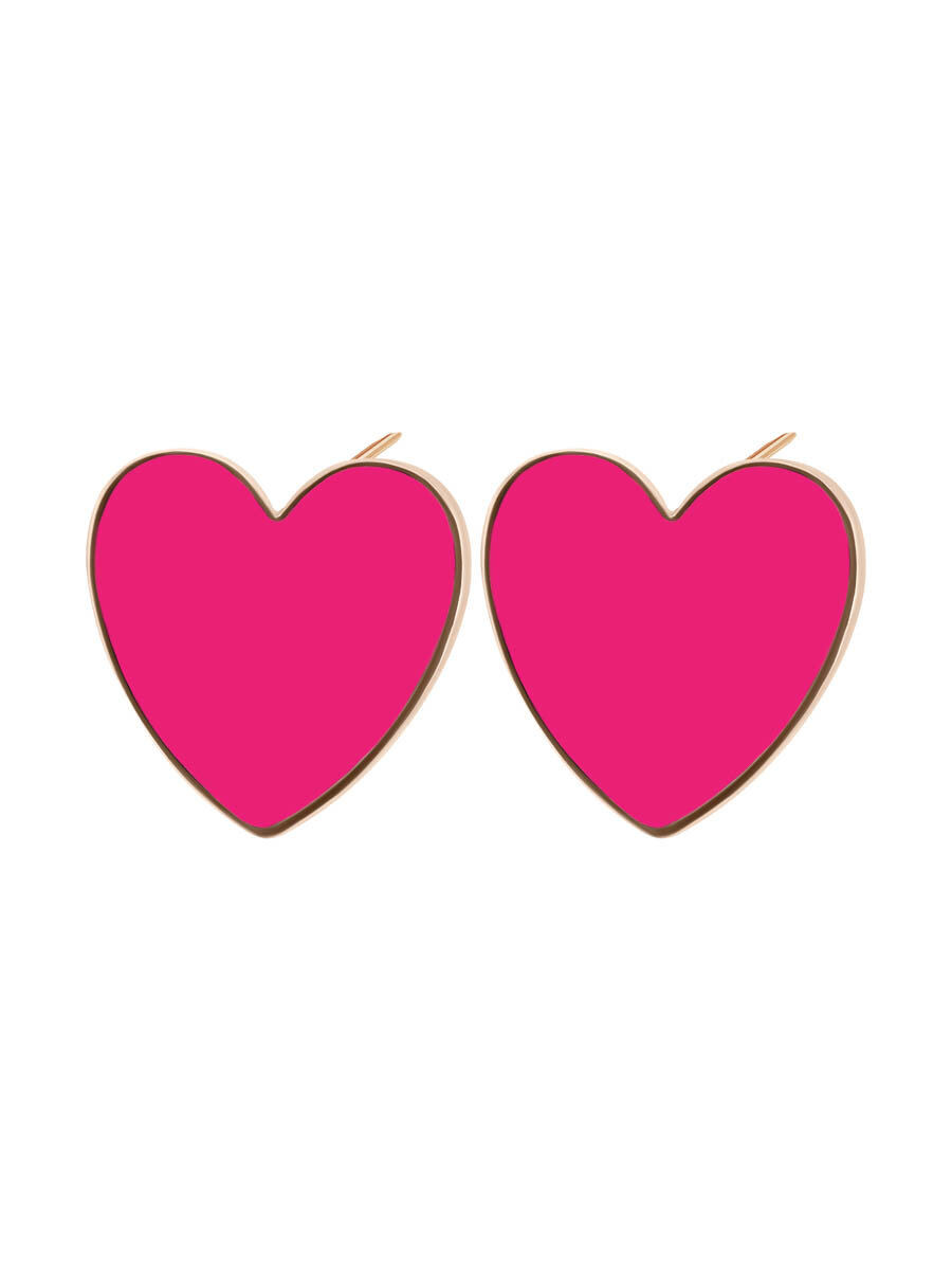 Серьги пусеты, эмаль