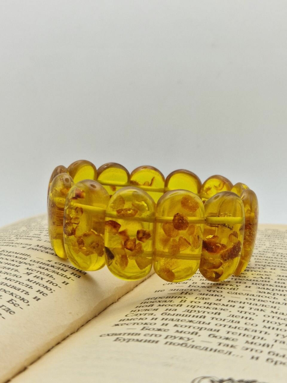 Браслет, янтарь