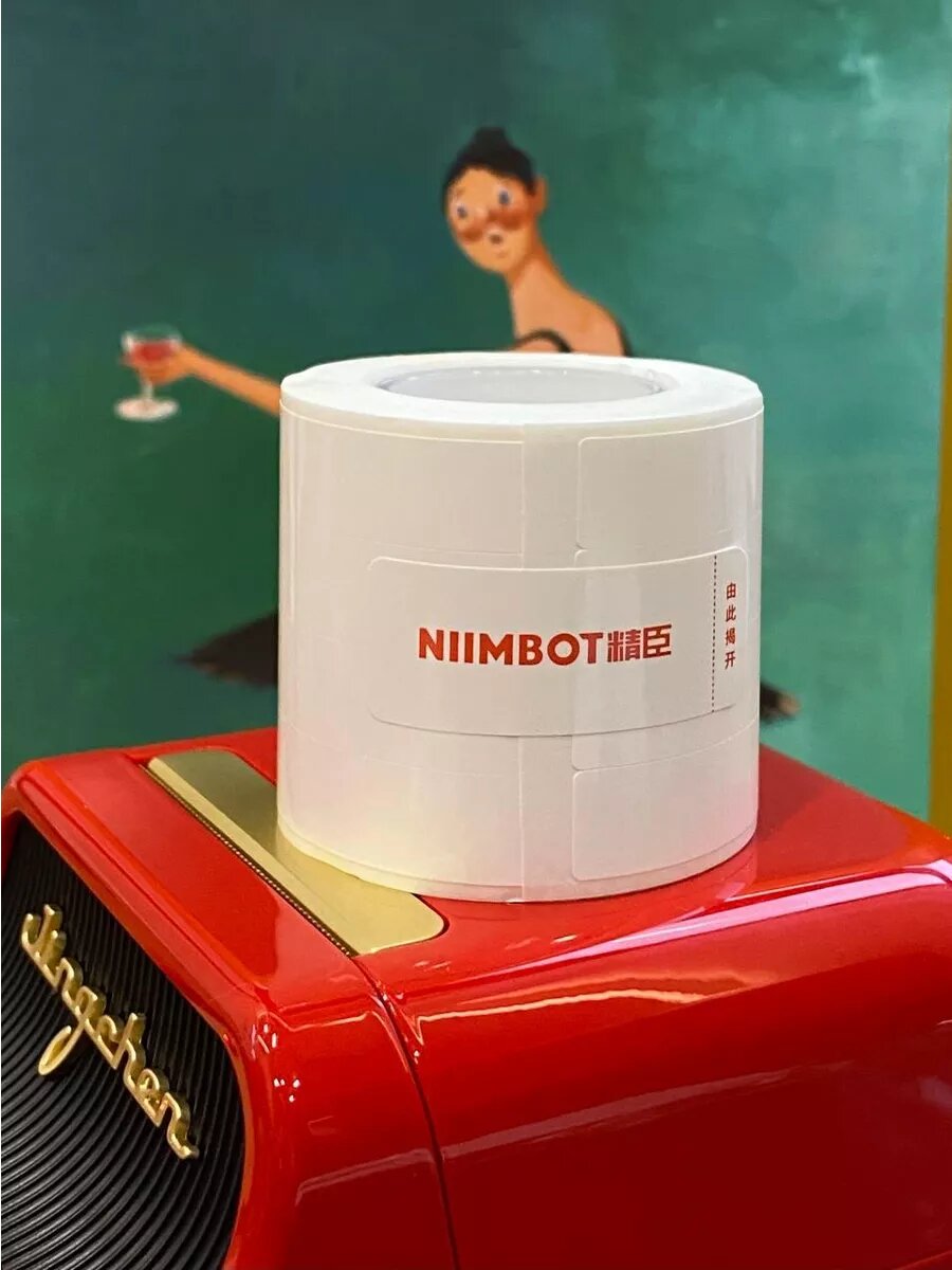 Пленка для принтера (10х80мм) белая, рул/360шт