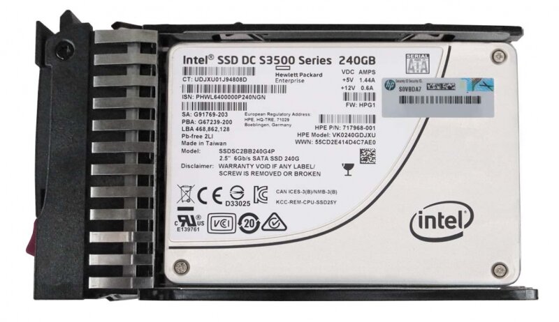 Жесткий диск HP 764916-B21 240Gb SATAIII 2,5" SSD