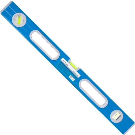 Уровень алюминиевый Ремоколор 3 ампулы, 60 см /шт,/ 17-1-406