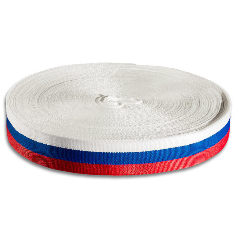 Триколор лента - рулон 50м пс-трилр