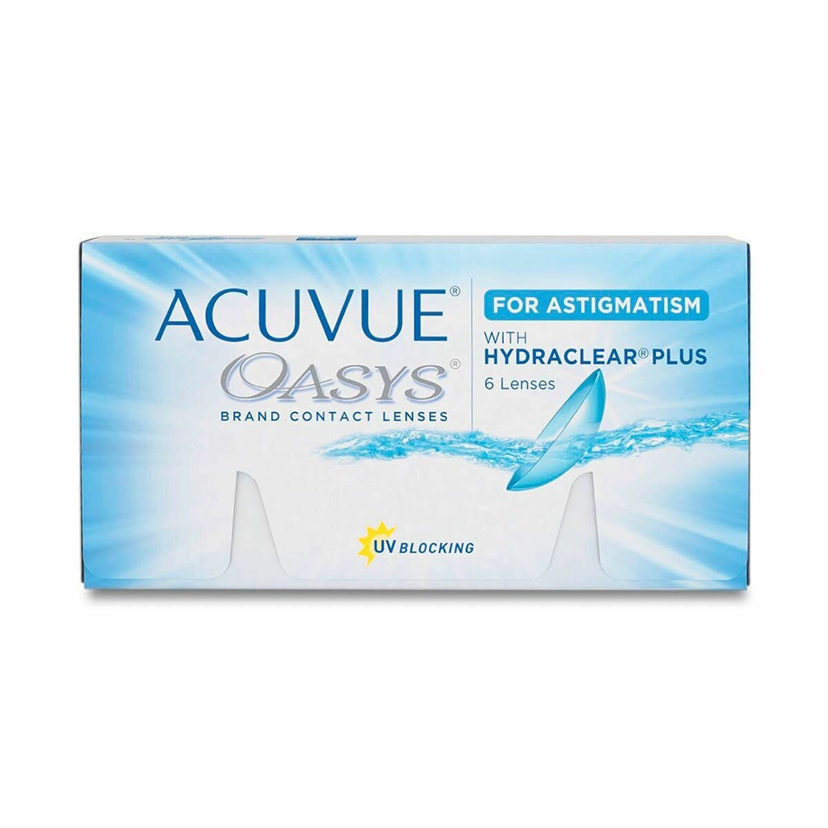 ACUVUE OASYS with Hydraclear Plus for Astigmatism (6 линз) BC 8,6 SPH -3.50 CYL -0,75 AXIS 110