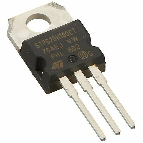 Диод шоттки STPS20H100CT (100V, 2х10А, 0.64V) TO-220