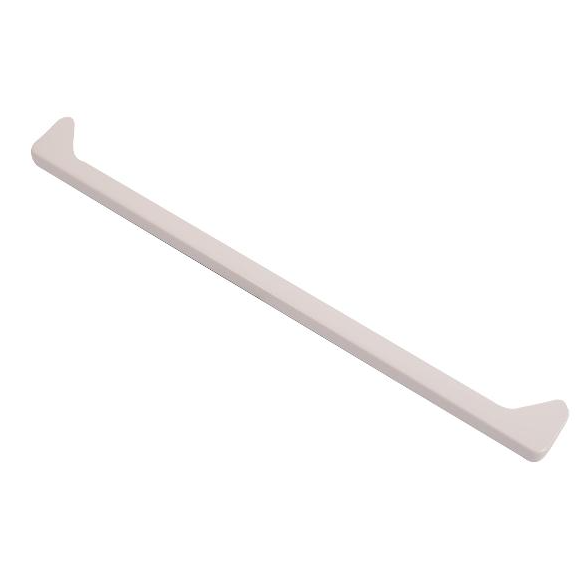 Обрамление (передний профиль) нижней полки для холодильника Indesit, Ariston, Hotpoint-Ariston, Whirlpool, Stinol L-465 мм, белое, пластик 506355