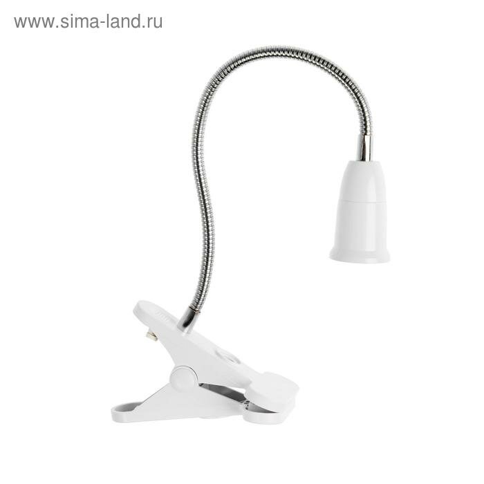 Патрон на гибкой ножке под лампу E27, 30 см, с выкл, белый, 220В 5266414
