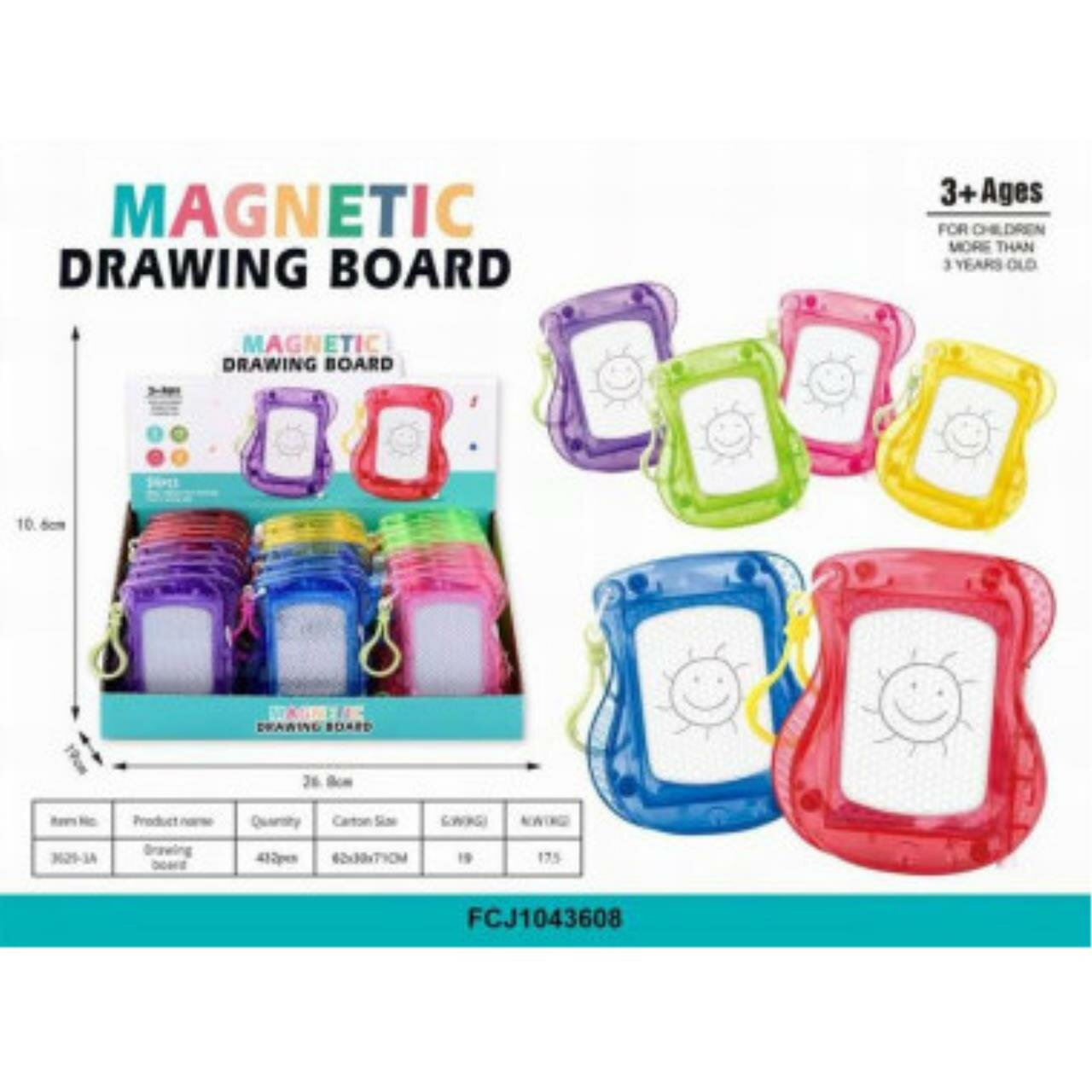 Доска для рисования 6 видов 24 шт в д б 10х8