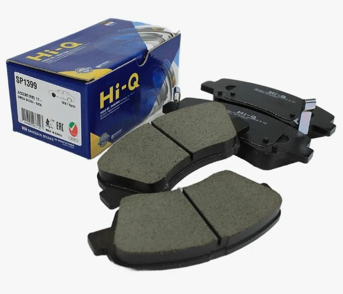 Колодки тормозные Соларис Рио Атлас передние SP1399 Sangsin Brake/Hi-Q