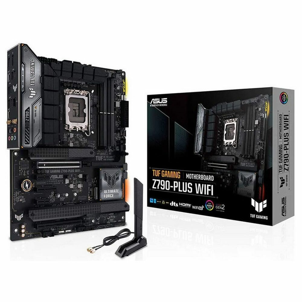 Материнская плата ASUS TUF GAMING Z790-PLUS WIFI LGA1700 ATX 4xDDR5 2xPCIEx16 PCIEx4 2xPCIEx1 4xM.2 2xUSB-C DP HDMI 2.5GLAN Wi-Fi 6Е