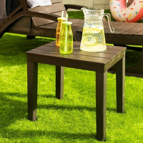 Столик для шезлонга Прованс 40x30 см цвет шоколад