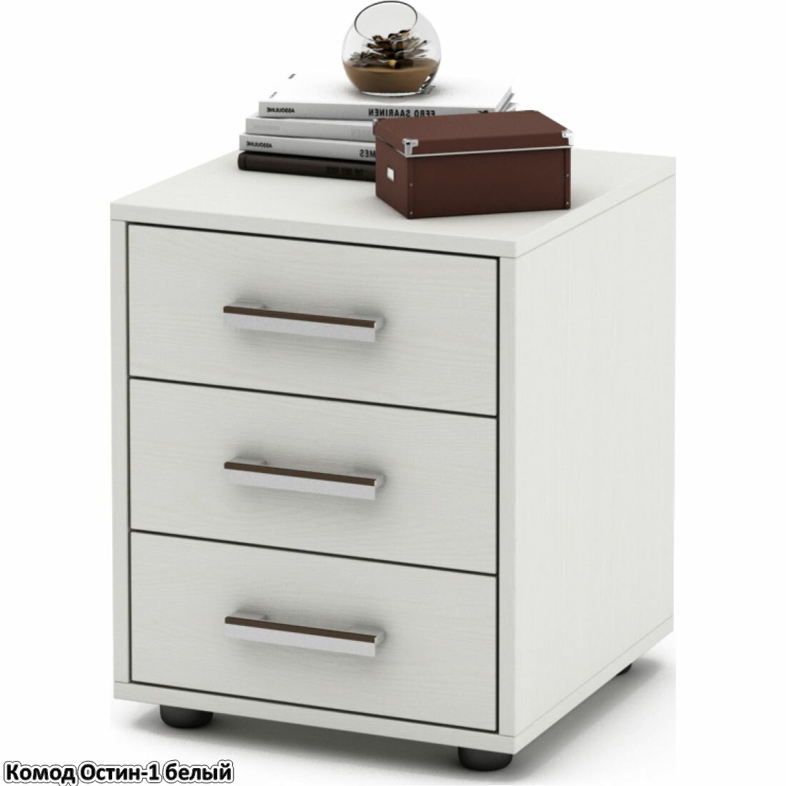 Комод Остин-1 Белый, ЛДСП, МФ Владимир VMF, 40х49х40 см.
