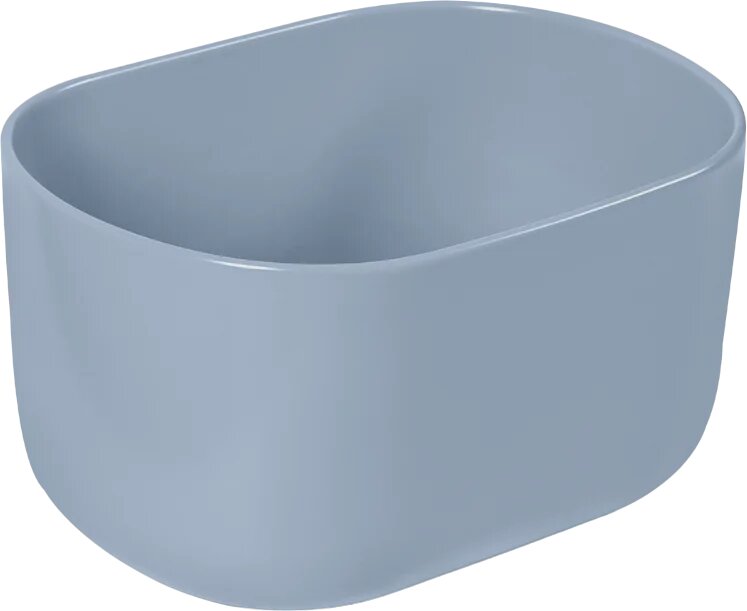 Раковина SantiLine SL-1113BM, накладная, 45.5 x 35 см, цвет голубая матовая