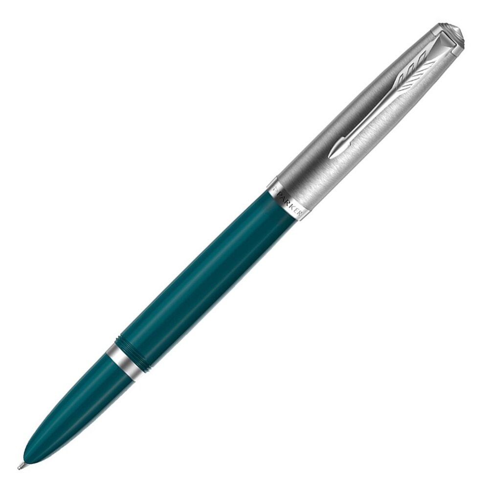 Parker 2123506 Ручка перьевая parker 51 core, teal blue ct (перо f)