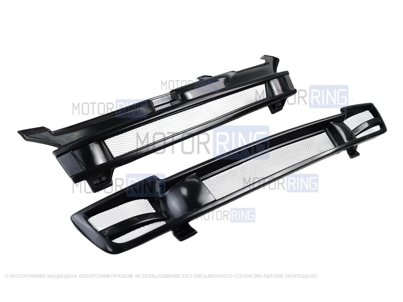 Комплект декоративных решеток радиатора и бампера для Лада Калина