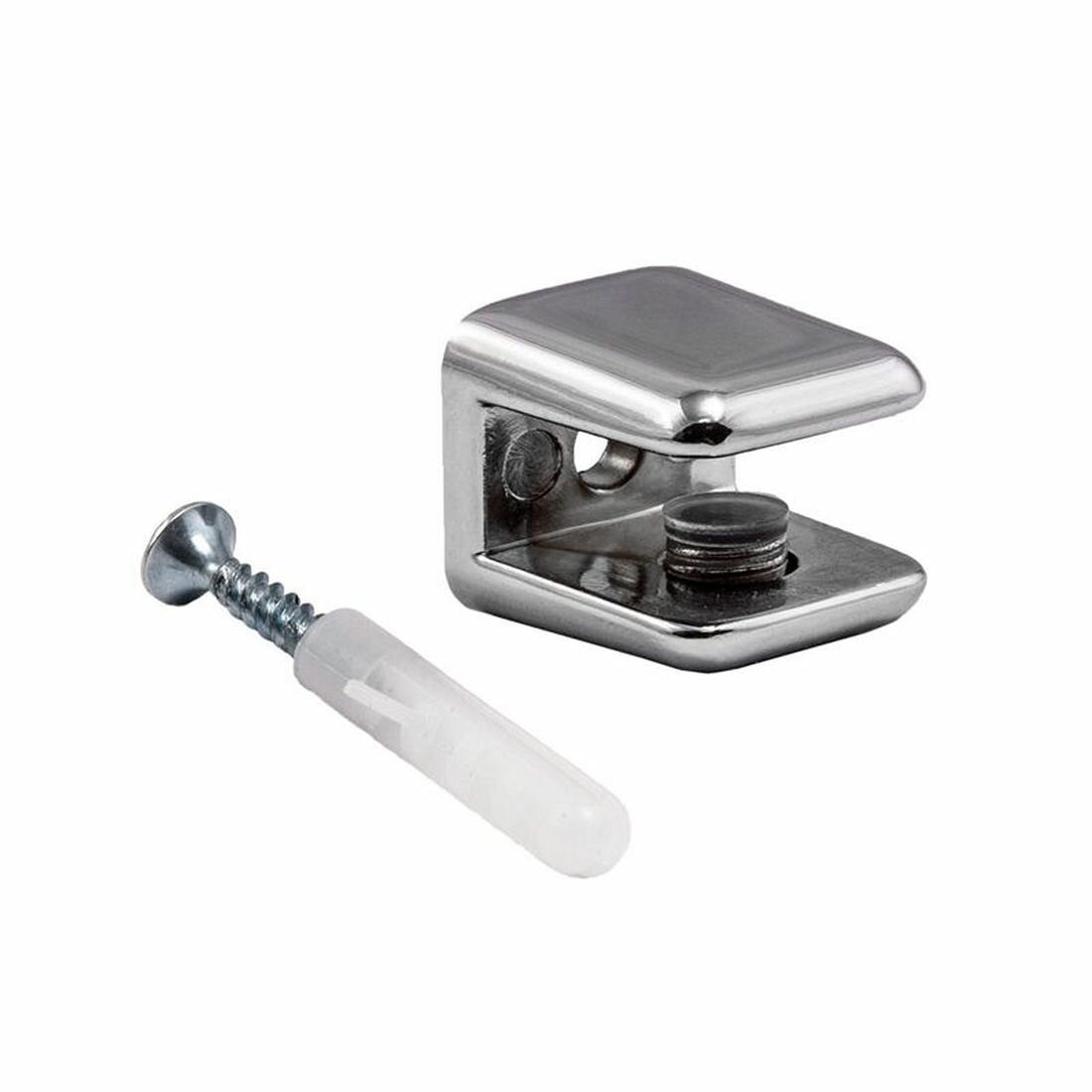 Полкодержатель для стекла АК104 (6-8мм) хром