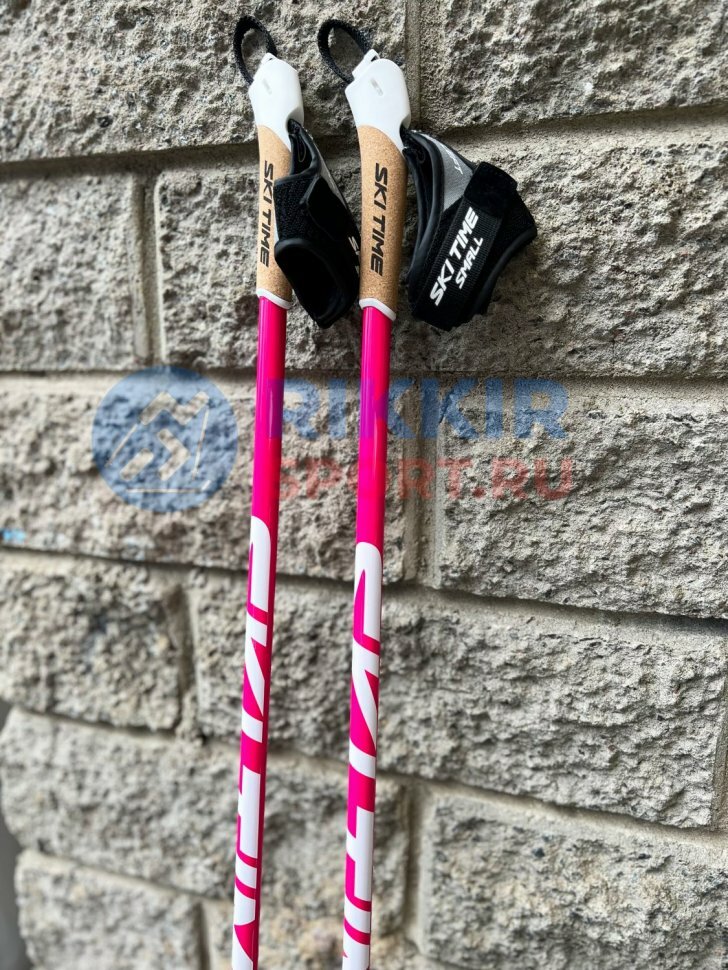 Палки для беговых лыж SKI TIME Race 1.0 Carbon pink 145