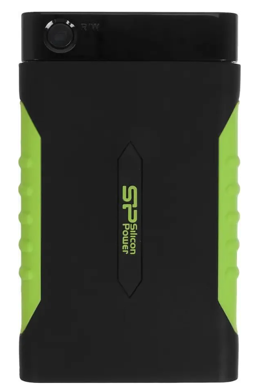 Внешний жесткий диск Siliсon Power USB 3.0 1Tb A15 Armor SP010TBPHDA15S3K 2.5" Черный/зеленый