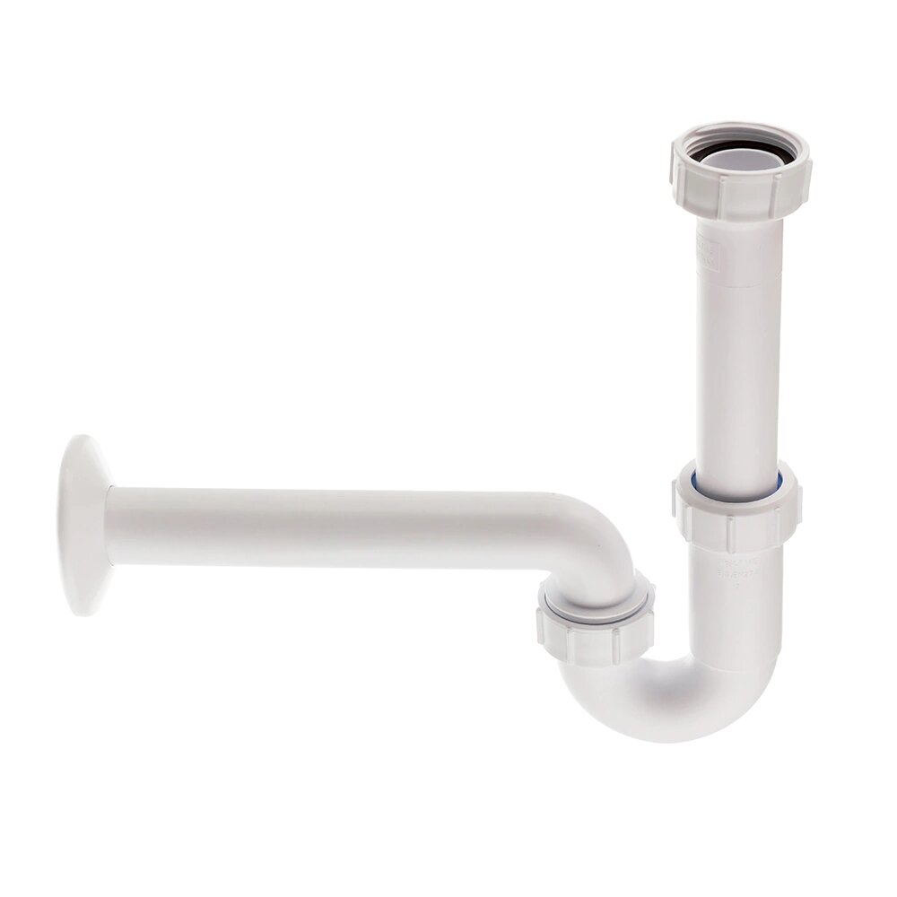 Сифон для раковины McAlpine 1 1/4'x32 мм без выпуска труба с отражателем 32 мм
