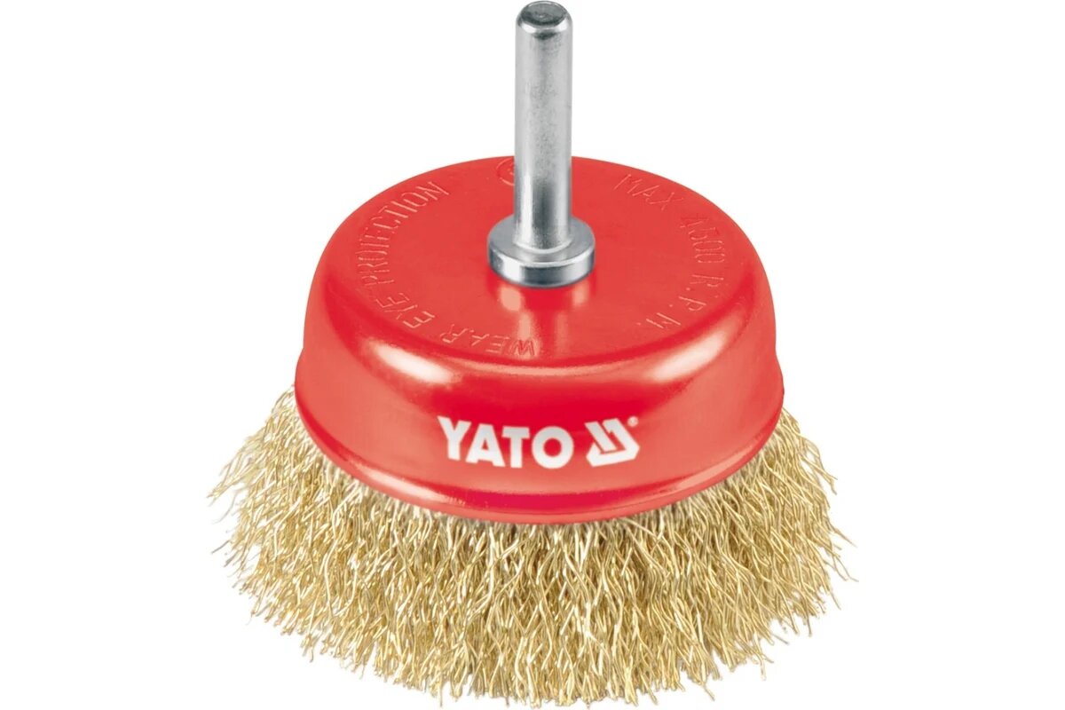 YATO Щетка-крацовка латунированная сталь 75мм YT-4750